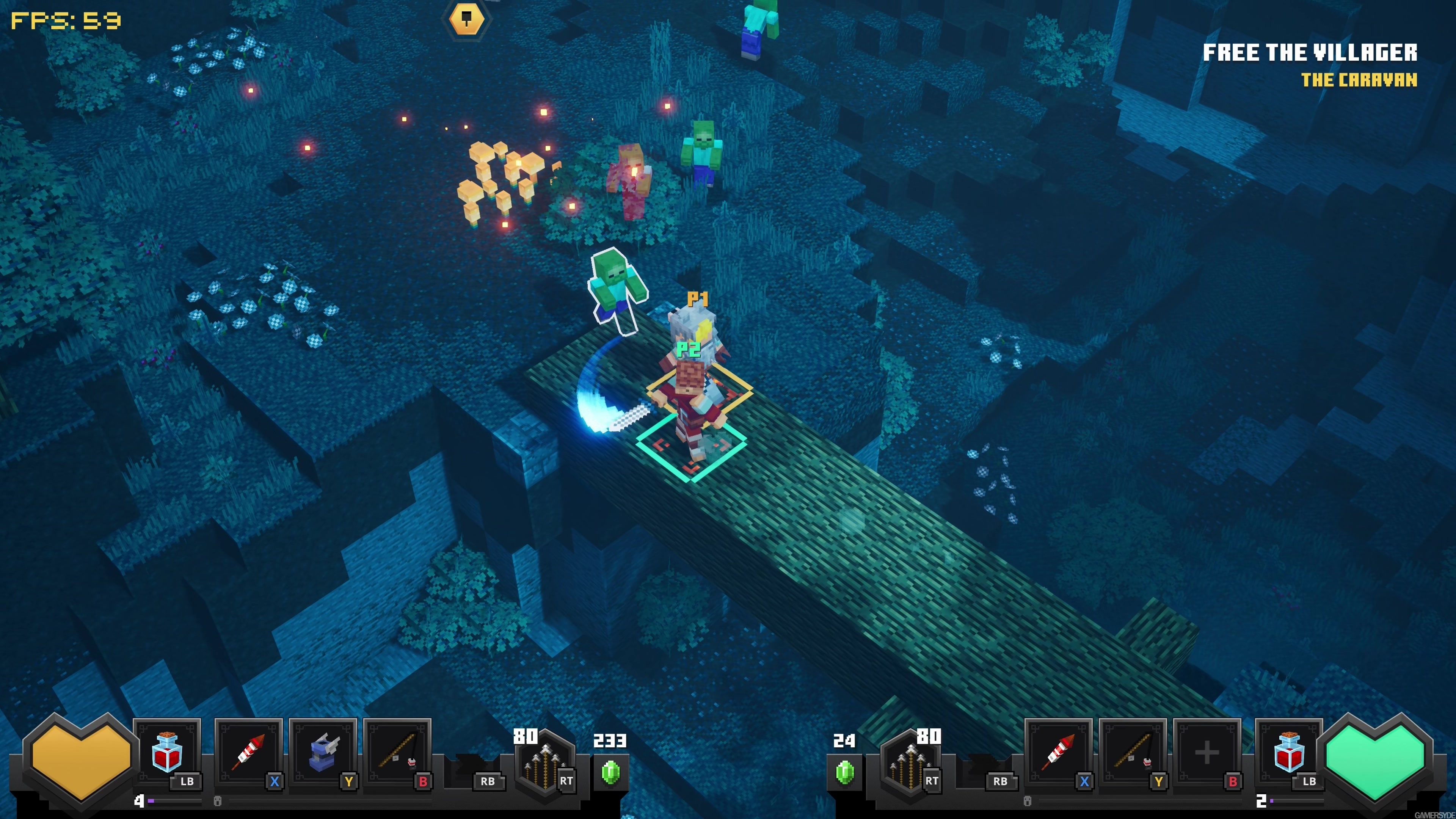 Minecraft: Dungeons - Première mission - Coop locale (PC/4K) - Stream ...